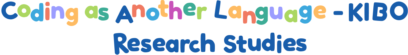 KIBO Research Studies – Coding as Another Language